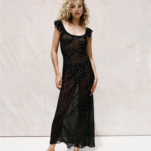 Realisation Par | Dresses | Realisation Par Black And White Polka Dot ...